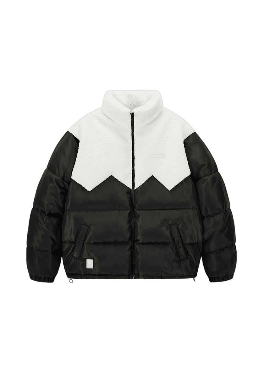 ICONSLAB-Eggshell Pattern Patchwork Jacket