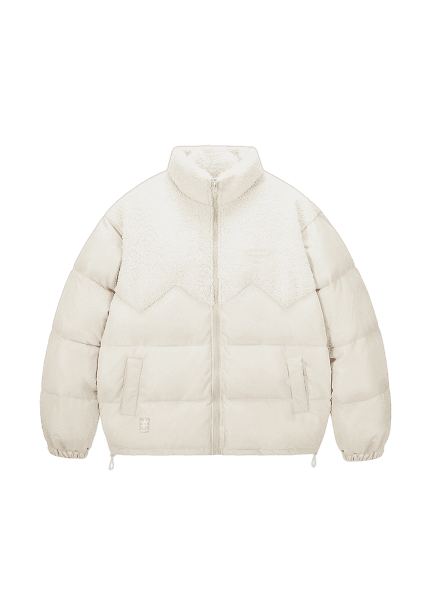 ICONSLAB-Eggshell Pattern Patchwork Jacket