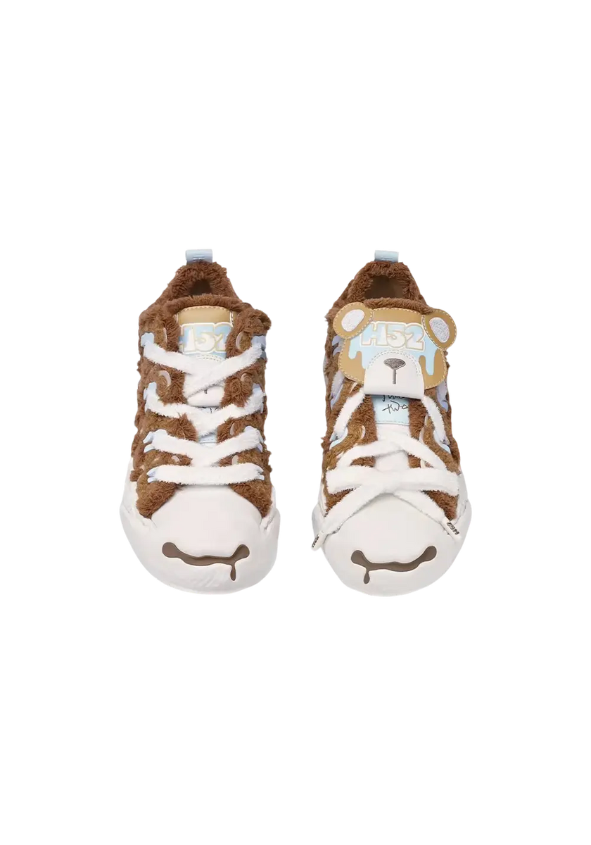 H52-Canvas Cream Shoes - Teddy Bear – ICONSLAB