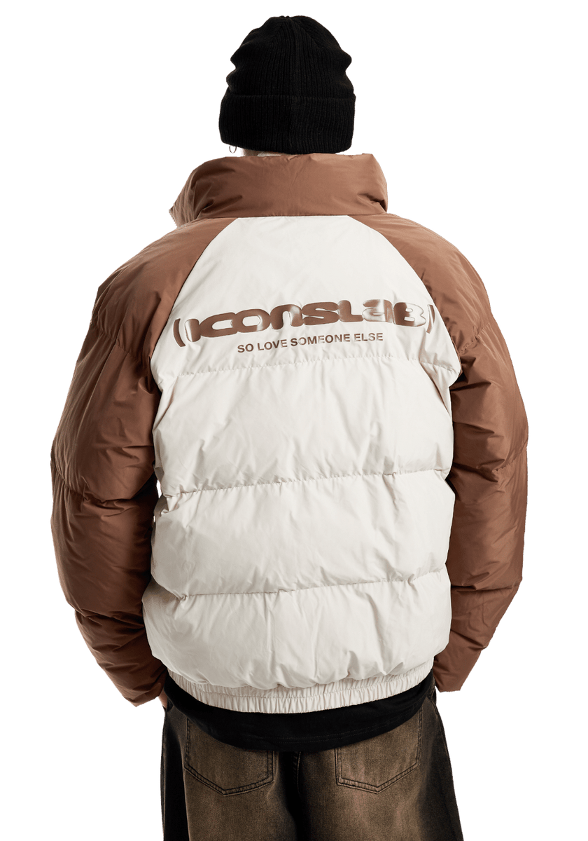 Iconslab-Drop Shoulder Puffer Jacket-Brown – ICONSLAB